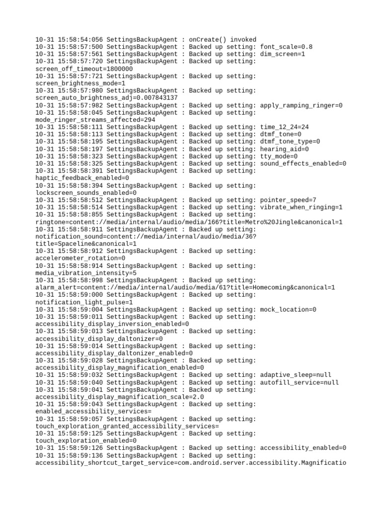 Settingsprovider | PDF | Software | System Software