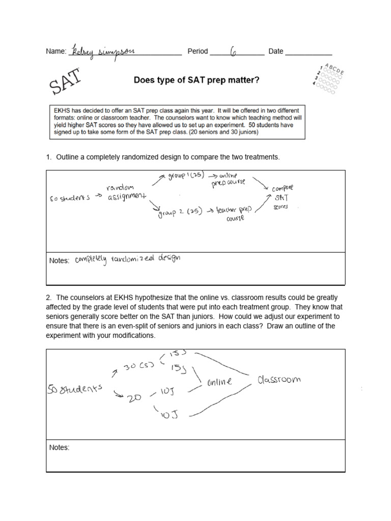 Kelsey Simpson - Does Type of SAT Prep Matter? | PDF