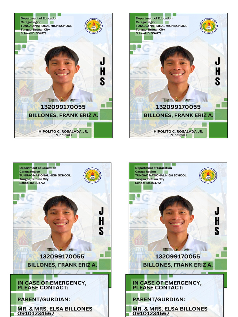 School Id Template Word | PDF