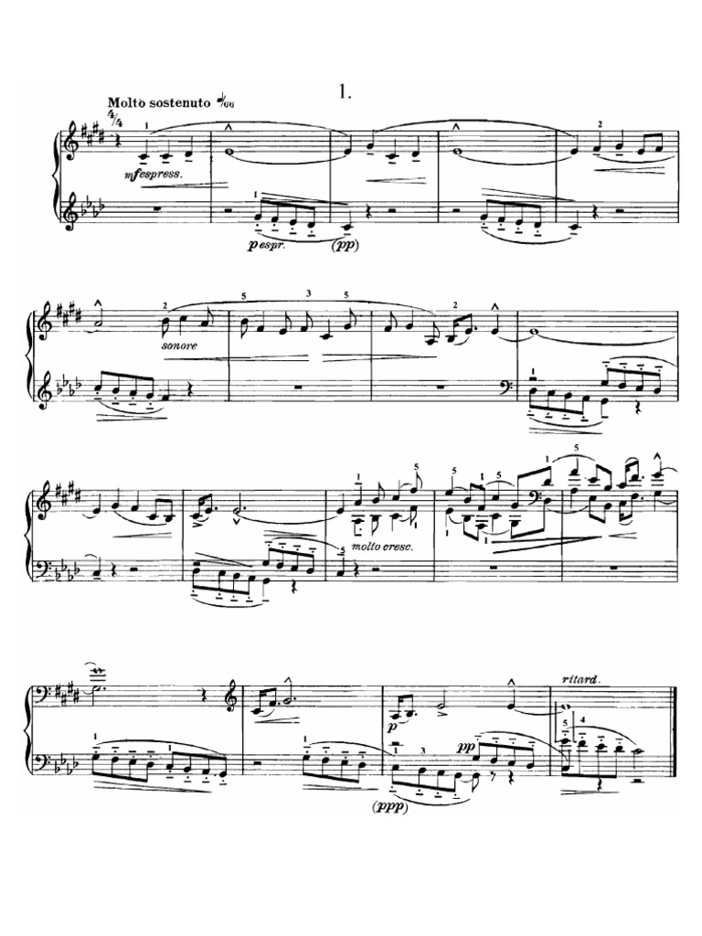 Bartok - Bagatelles Op 6 No. 1 | PDF