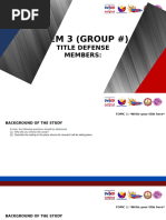 Research Title Defense Guidelines and Format | PDF | Microsoft Power ...