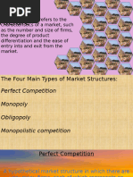 Market Structure Comparison Chart | PDF | Monopoly | Market Power