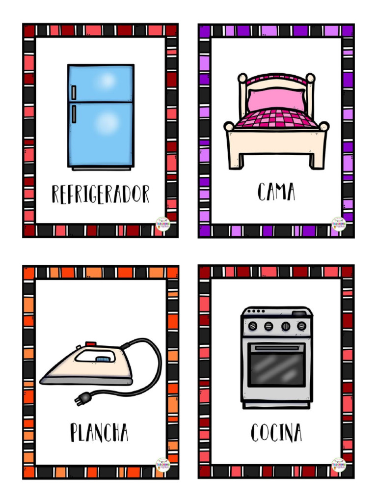 Tarjetas Partes de La Casa | PDF