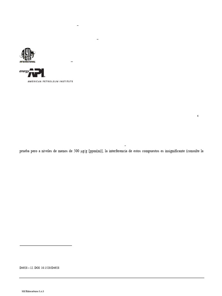 Determinación de Agua en Petróleo Crudo Mediante Titulación ...