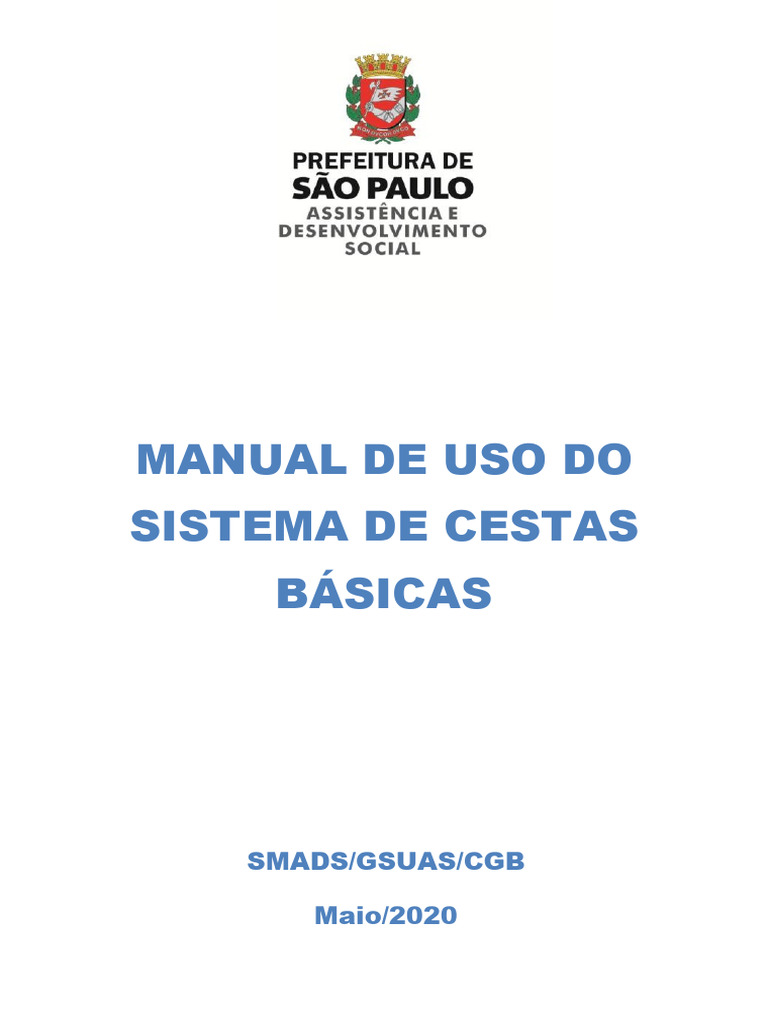 Manual de Uso Sistema Cestas Jun - 20 | PDF