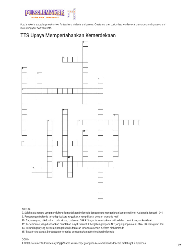 LKPD TTS Upaya Mempertahankan Kemerdekaan | PDF