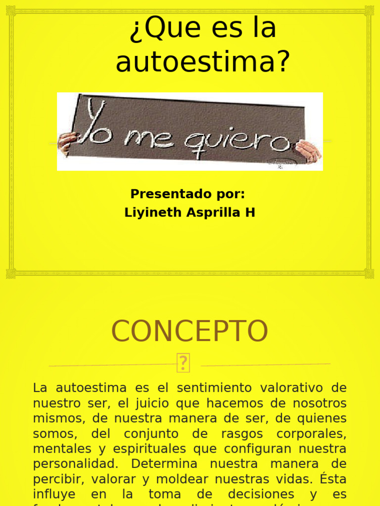 Autoestima Y Autoconocimiento Pdf Autoestima Psicología Social