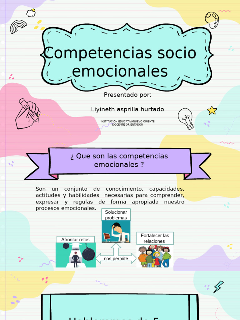 Competencias Socio Emocionales | PDF | Las emociones | Conceptos psicologicos