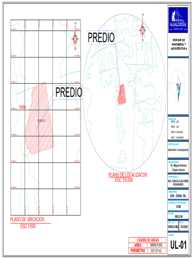 PLANO DE UBICACION Y LOCALIZACION - LOTE 06808 | PDF | Geodesia | Tecnología geográfica