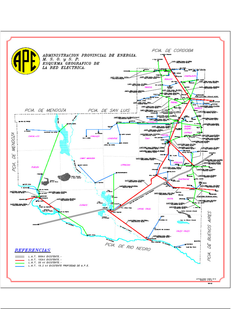 Esquema Red Electrica APE 2016 | PDF