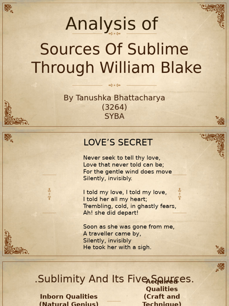 Tanushka-3264 Sources of Sublime | PDF | Poetry