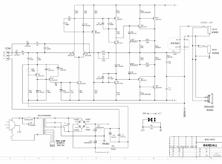 Hiwatt Maxwatt G100R Schematic | PDF
