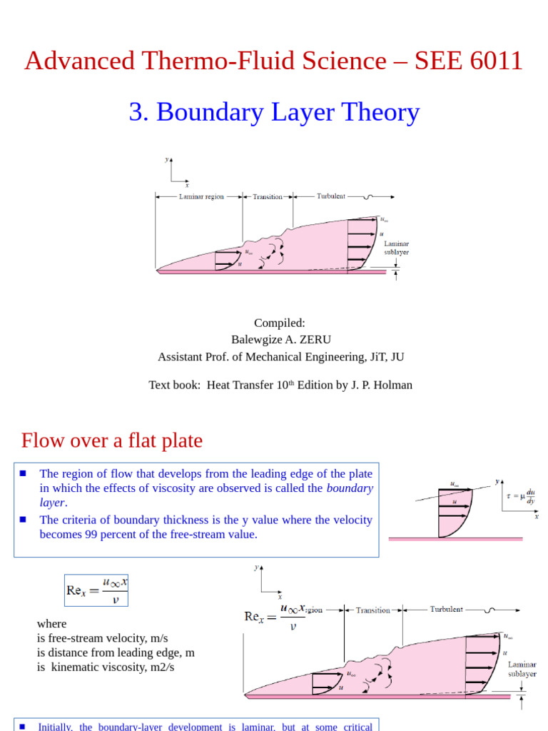Ad-TFS - Boundary Layer Theory - Edit | PDF | Fluid Dynamics | Boundary Layer
