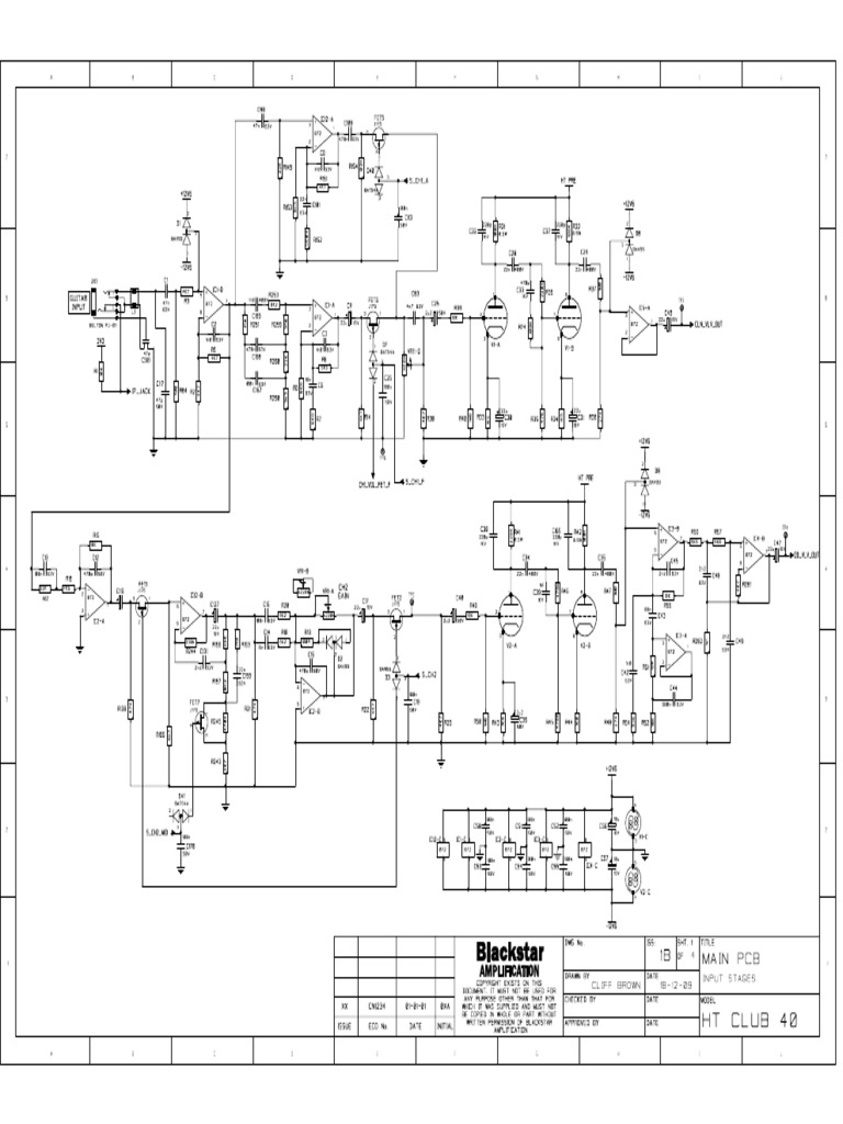 Blackstar HT-Club 40 Schematic | PDF