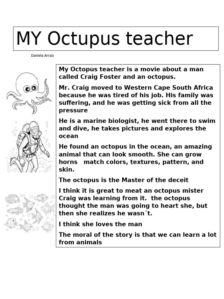 My Octopus Teacher: A Lesson in Nature | PDF