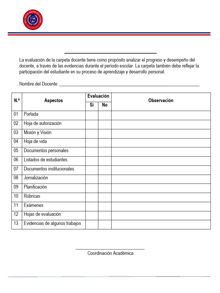 Carpeta Docente | PDF