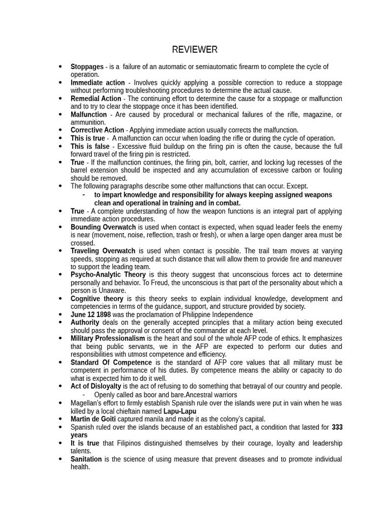 REVIEWER-2.0 (1) | PDF | Land Mine | Firearms