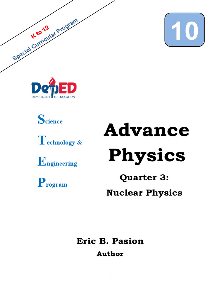 q03 Module Lesson-1-7 Advance-Physics Workfile | PDF | Isotope | Neutron