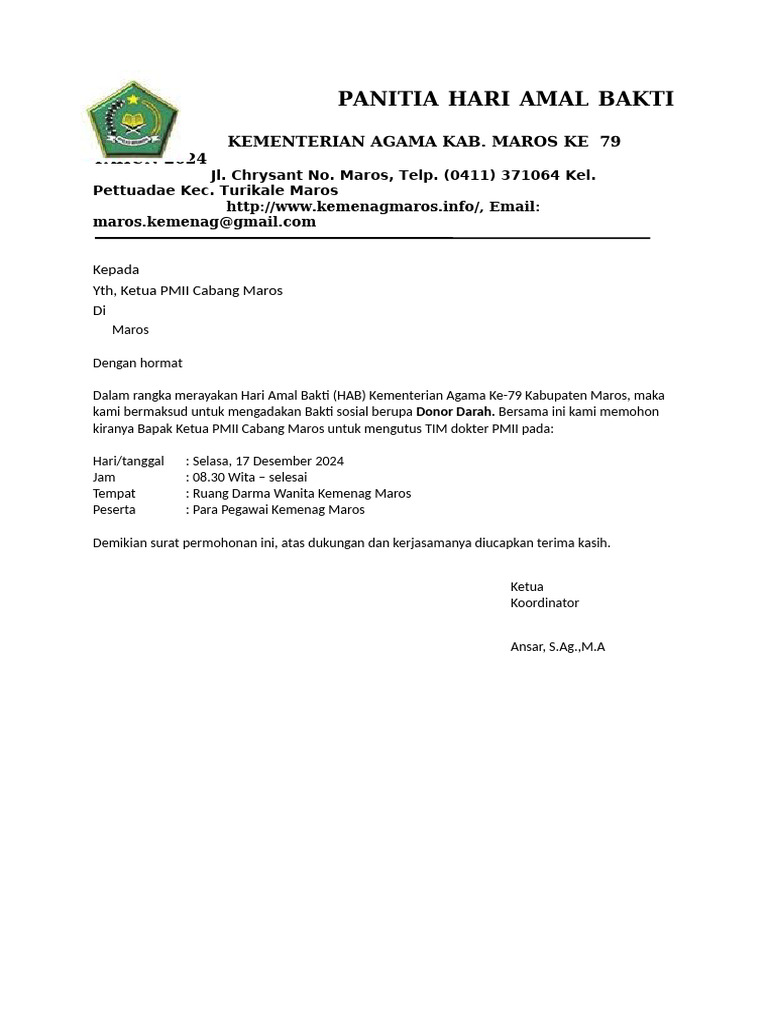 Daftar Sunatan Massal | PDF