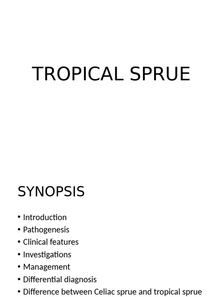 Tropical Sprue-Wps Office | PDF | Coeliac Disease | Anemia