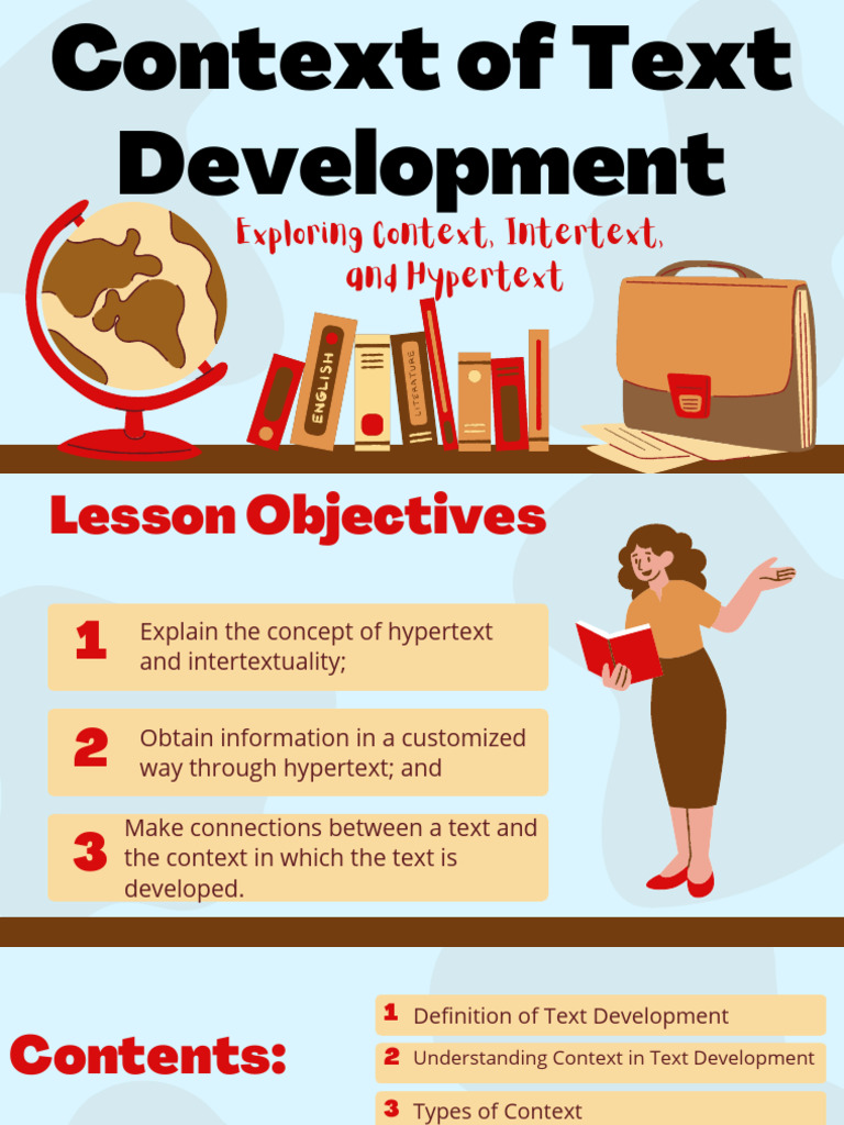 Context of Text Development | PDF | Intertextuality | Human Communication