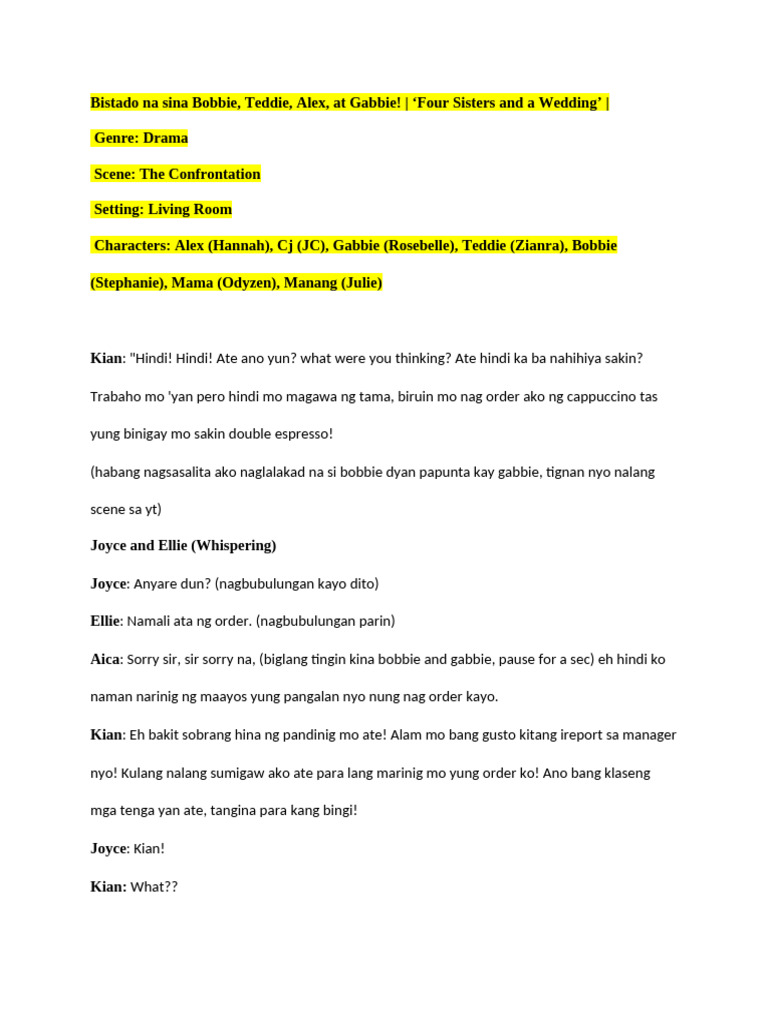 PoM Script Final Hehe | PDF