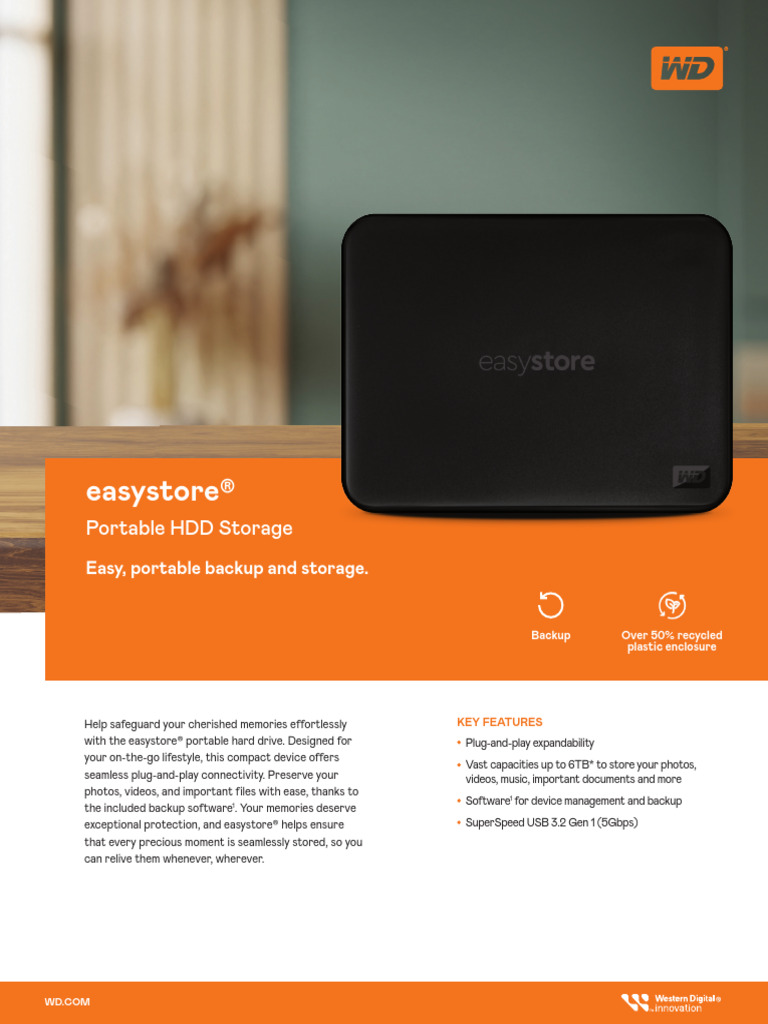Product Overview Easystore Portable | PDF | Usb | Computing