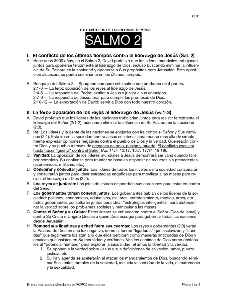 101 - Salmo 2 | PDF | Jesús | La resurrección de Jesús