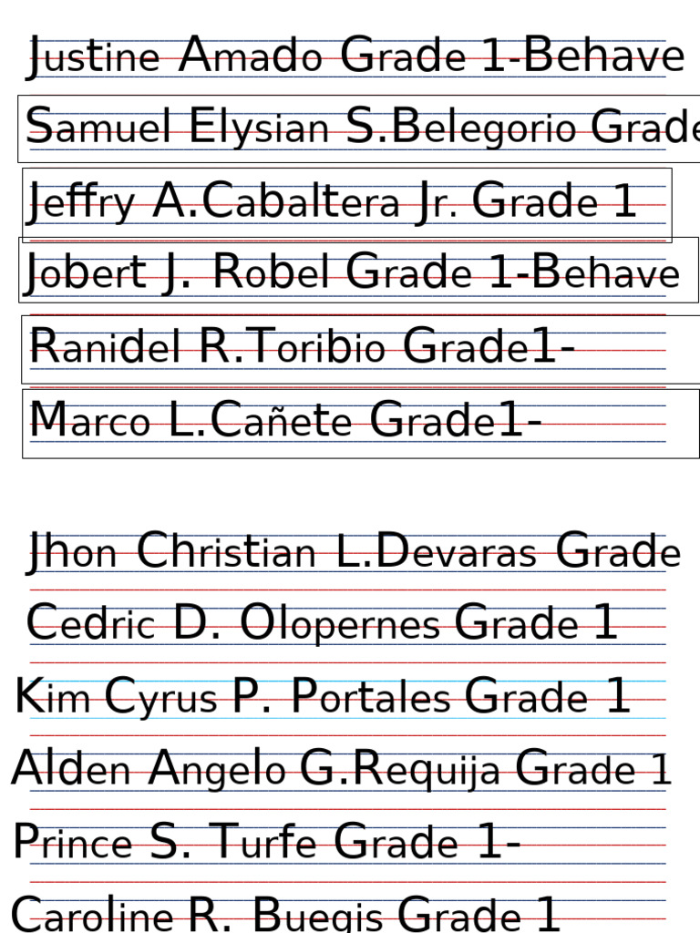 Name Plate Tracing Activity Kindergarten | PDF