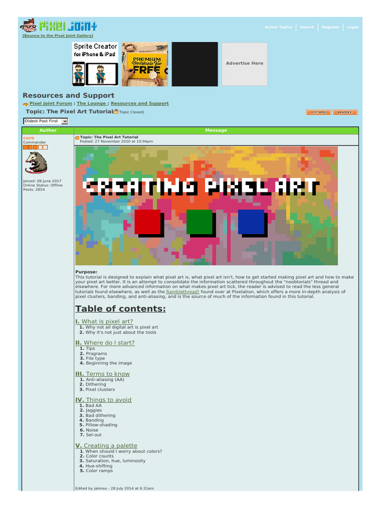 Creating pixel art | PDF | Color | Artistic Techniques