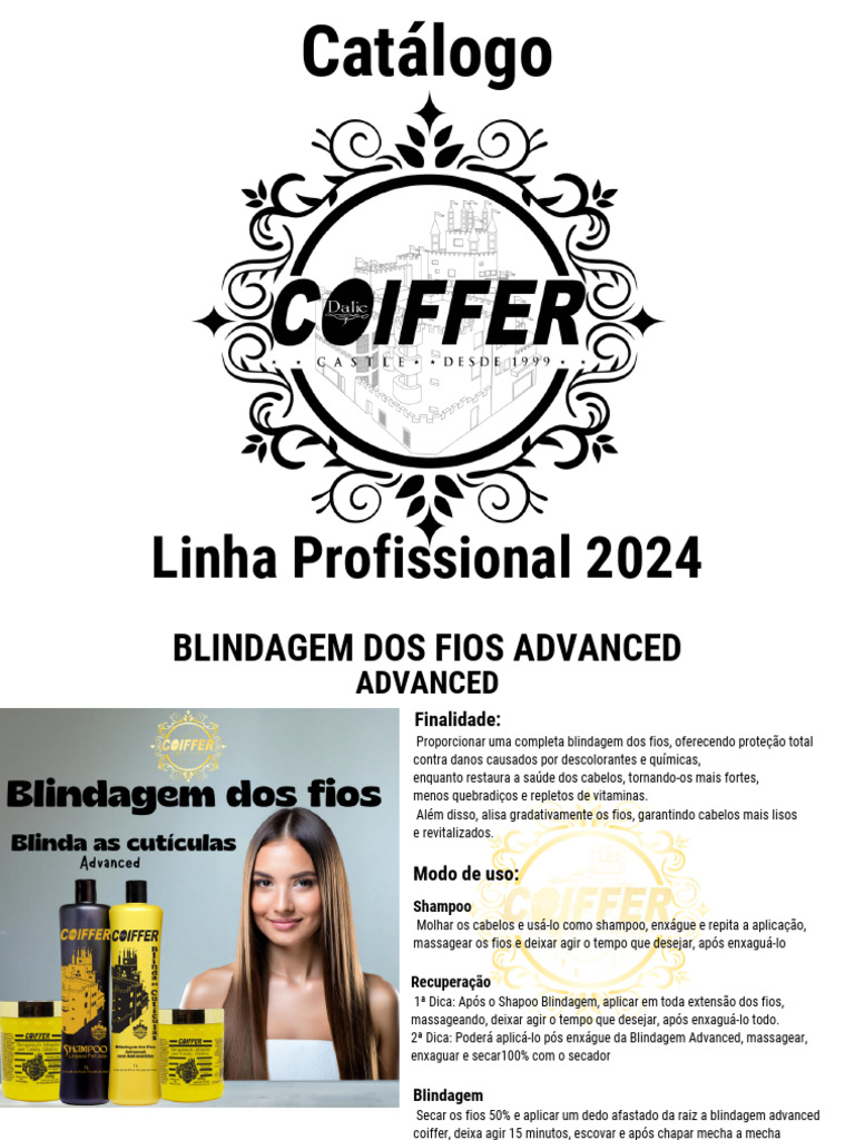 Blindagem Capilar Coiffer 2024 | PDF | Cabelo