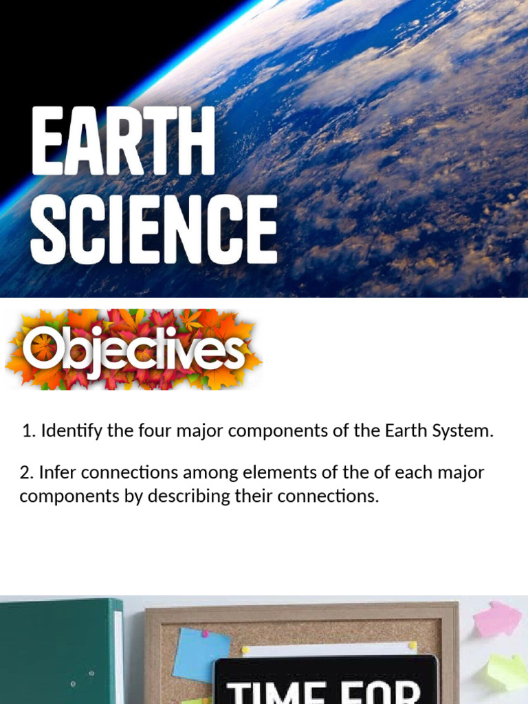Earth System Components Explained | PDF