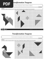 Tangram Animal Shapes and Puzzles | PDF | Organisms | Nature