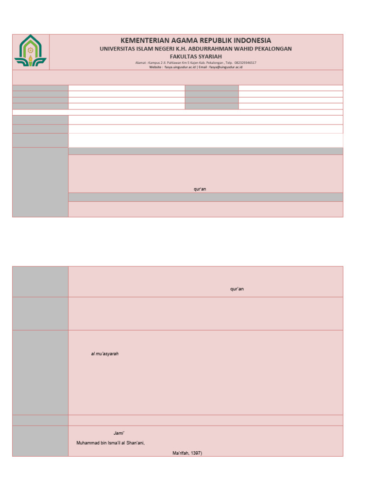 Rps Hadits Ahkam Hki | PDF