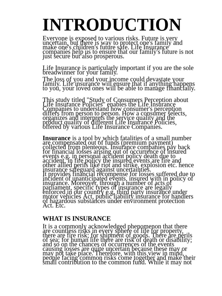 Parth Gautam Mbaintegrated Research (1) (1) 000 | PDF | Insurance ...