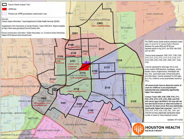 Houston Texas Cancer Cluster Map-07112022-V5 | PDF