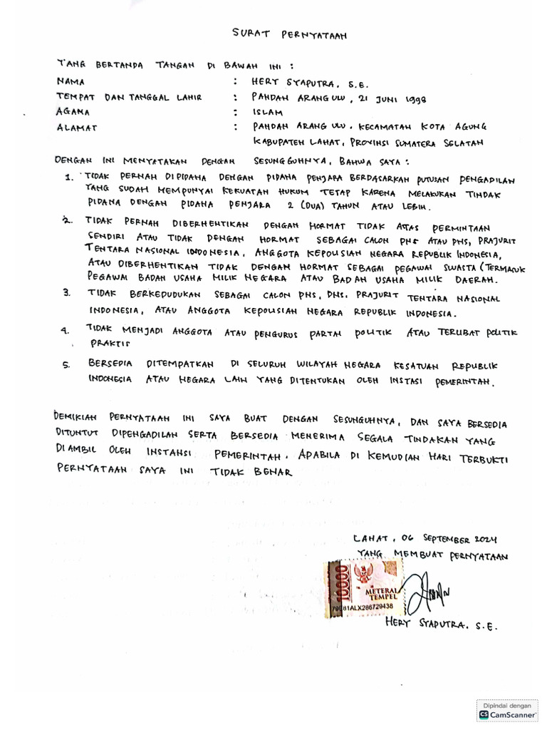 Contoh Surat | PDF