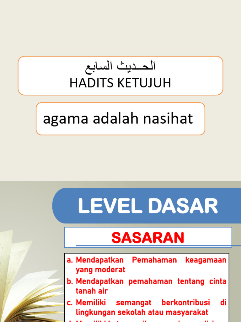 Hadits Ke-7: Agama adalah Nasihat | PDF