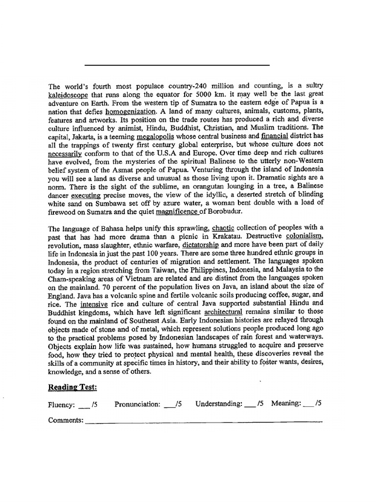 Year 9 Comprehension III | PDF