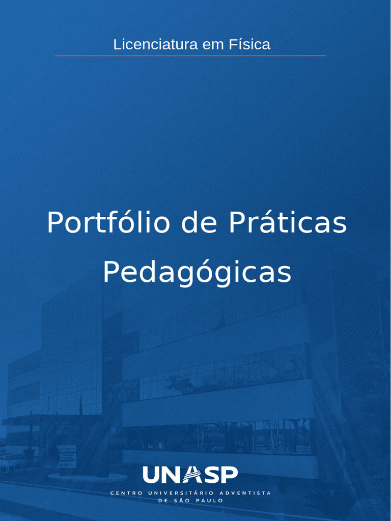Modelo de Portfólio de Práticas Pedagógicas (Física) | PDF