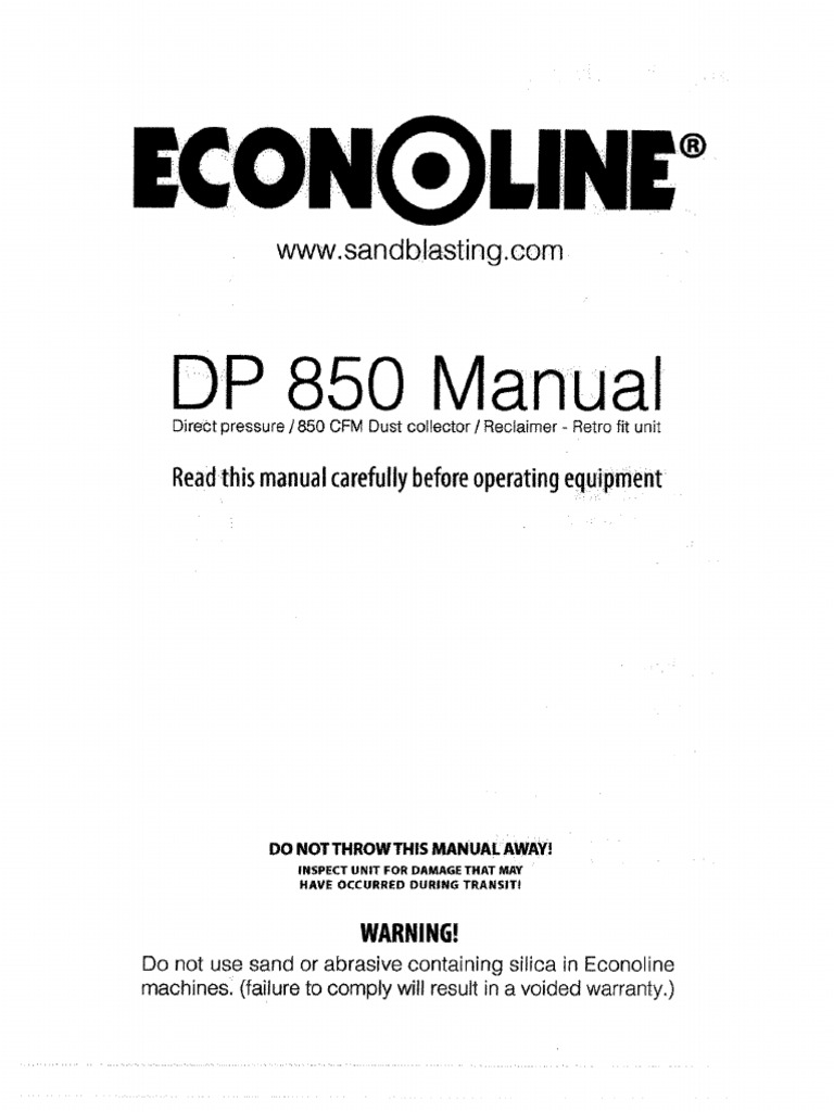DP 850 Scanned Manual | PDF