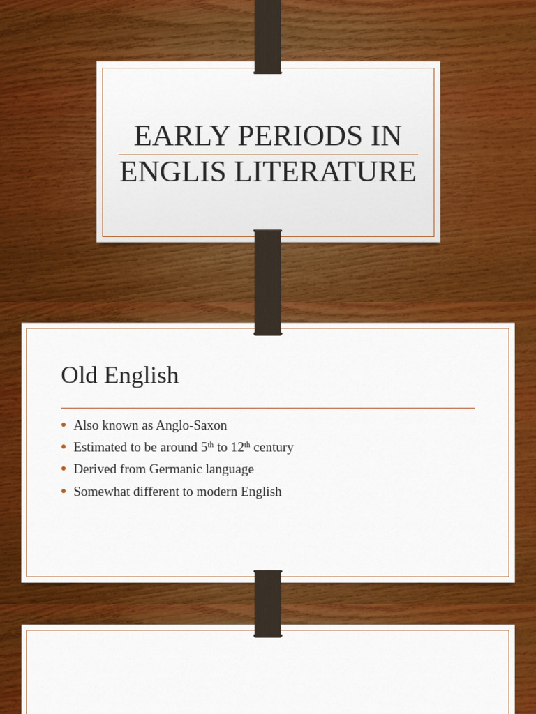 Overview of Old English Literature | PDF | English Language | Anglo Saxons