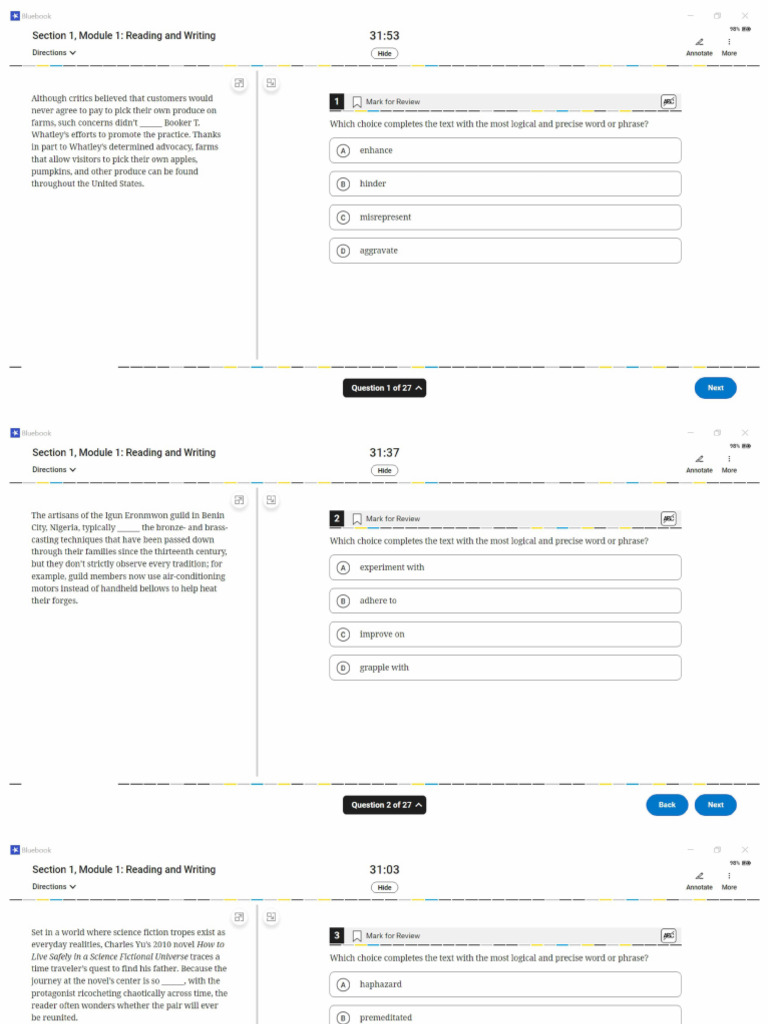 Digital SAT Practice Test 4 R - W - Redacted | PDF