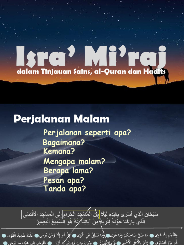 ASIK167 - Isra' Mi'Raj Nabi Muhammad SAW Dalam Perspektif Sains, Al-Qur'an Dan Hadits - Prof ...