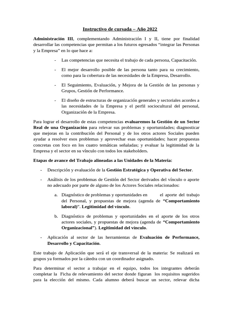 Instructivo 2022 | PDF