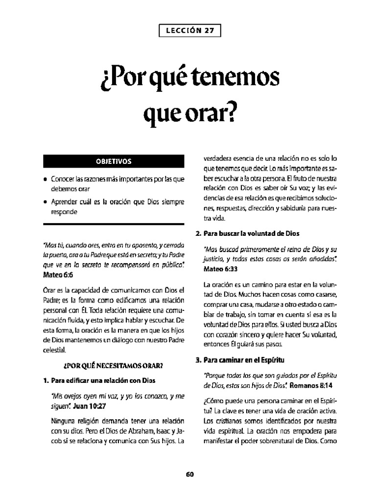 Leccion 2 Orar | PDF