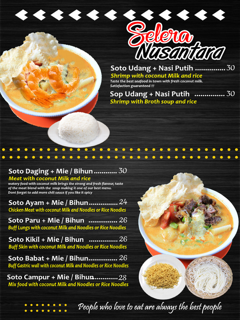 New Menu Selnus Jan 2025 | PDF