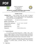 Inset Proposal 2024 2025 | PDF | Teachers | Learning