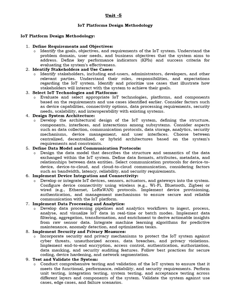 IOT Unit-5 | PDF | Internet Of Things | Raspberry Pi