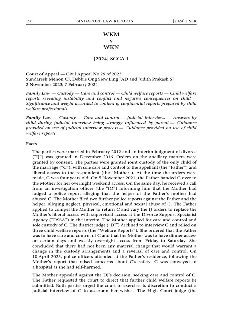 Custody Appeal Insights: Judicial Interviews | PDF | Child Custody | Appeal